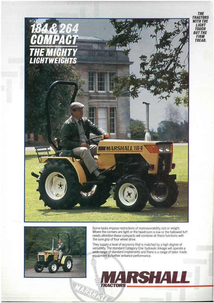 Marshall Compact Tractor 184 & 264 Brochure