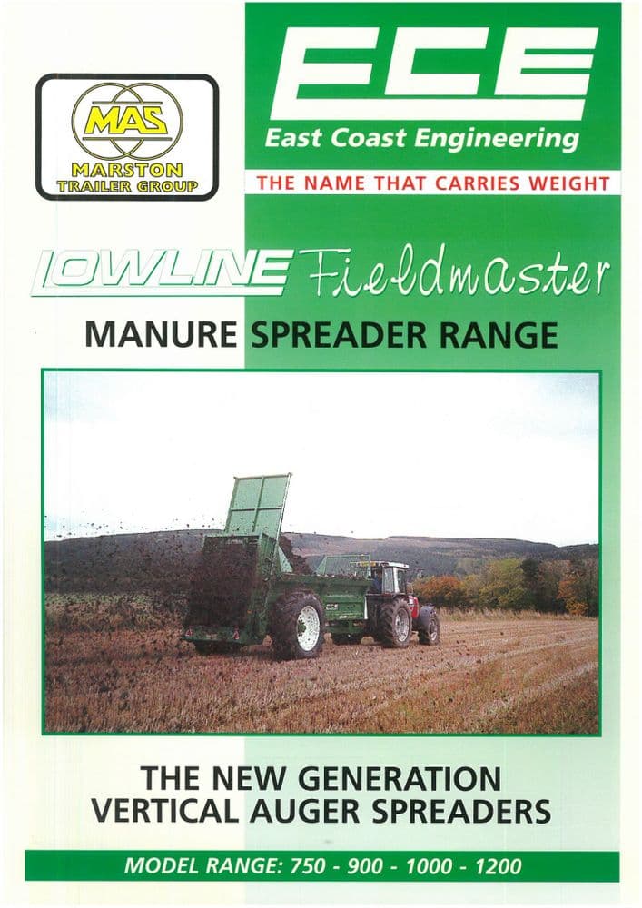 Marston Trailer Group - Lowline Fieldmaster - Manure Spreader Range 750 ...