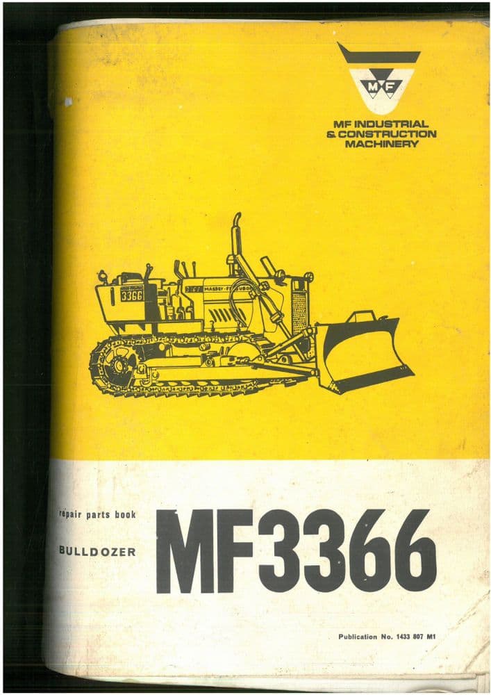 Massey Ferguson 3366 Crawler Dozer Loader Parts Manual - ORIGINAL