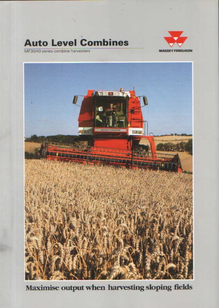 Massey Ferguson Auto Level Combine MF30 & MF40 Series Brochure