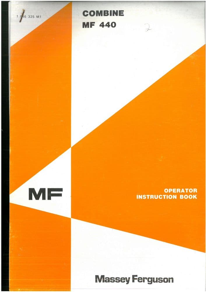 Massey Ferguson Combine 440 Operators Manual - MF440