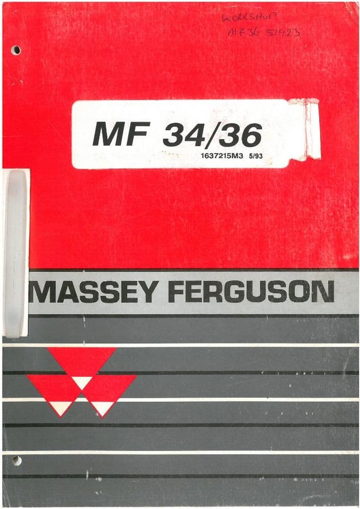 Massey Ferguson Combine MF34 & MF36 Parts Manual - MF 34 36