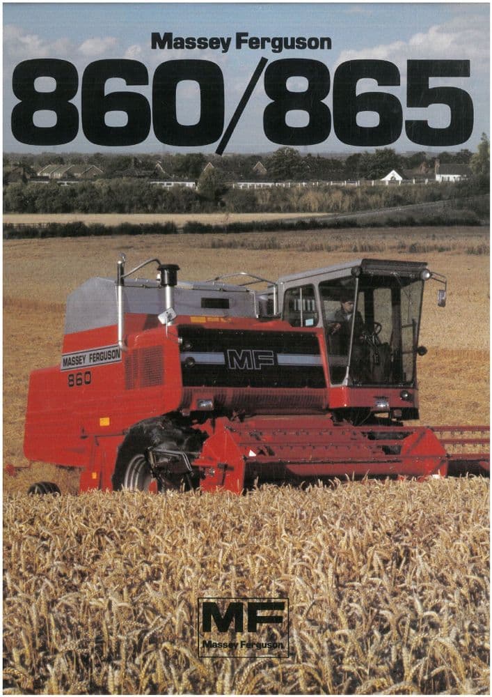 Massey Ferguson Combine MF860 MF865 Brochure - MF 860 865
