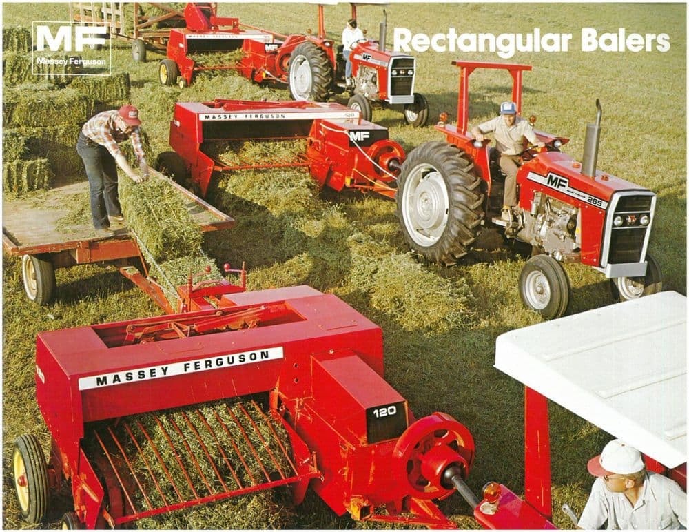 Massey Ferguson MF120 MF124 MF126 MF128 MF130 Baler Brochure - MF 120 ...