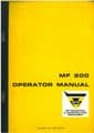 Massey Ferguson MF200 Crawler Loader Dozer Operators Manual - MF 200