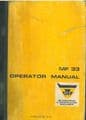 Massey Ferguson MF33 Wheel Loader Operators Manual - MF 33