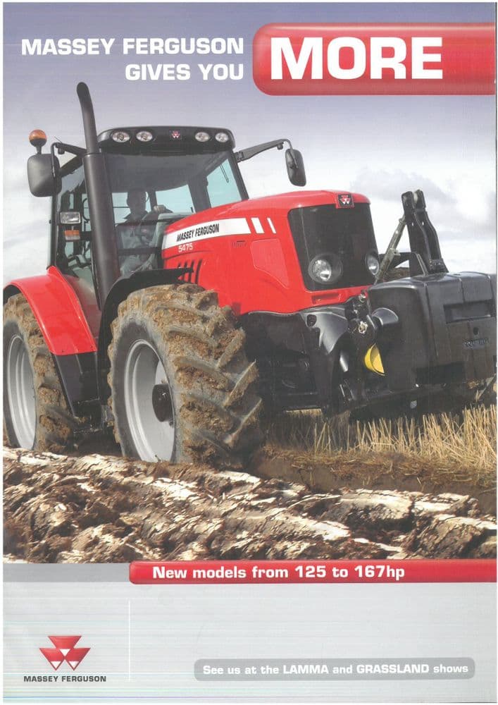 Massey Ferguson MF5400 Dyna 4 Dyna 6 MF6400 Dyna VT MF7400 Tractor Brochure