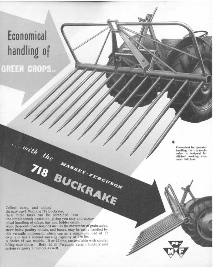 Massey Ferguson MF718 Buckrake Brochure - MF 718