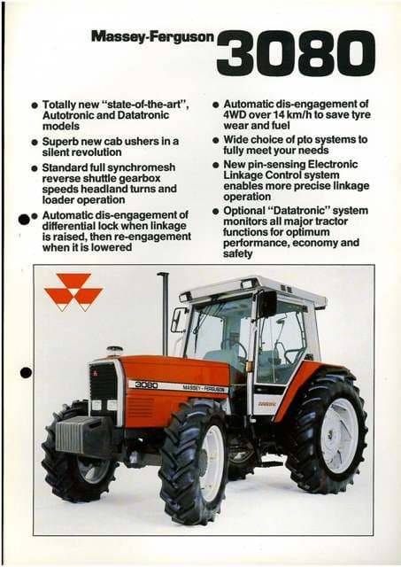 Massey Ferguson Tractor 3080 Brochure