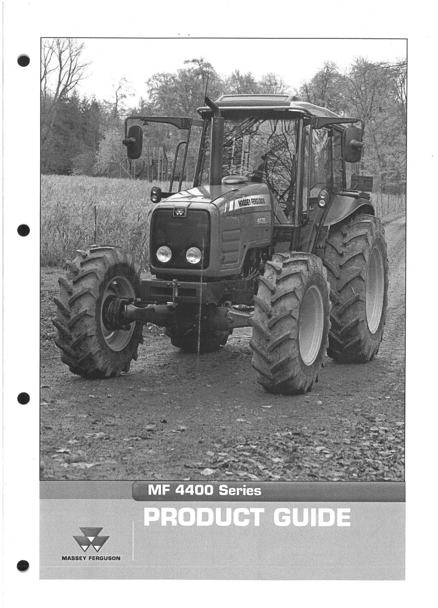 Massey Ferguson Tractor MF 4400 Series Product Information Guide Manual - ORIGINAL MANUAL
