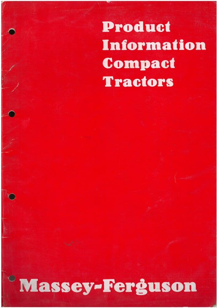 Massey Ferguson Tractor MF1010 MF1020 MF1030 Product Informational Manual