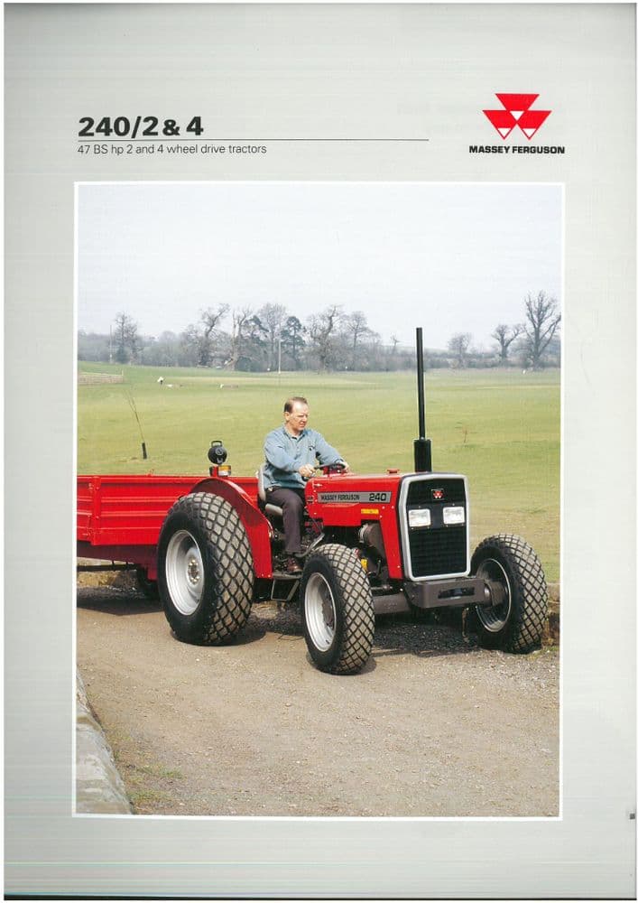 Massey Ferguson Tractor MF240/2&4 Brochure - MF 240/2&4