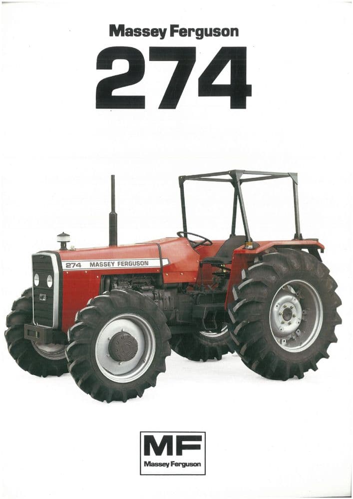 Massey Ferguson Tractor MF274 Brochure - MF 274 IN FRENCH