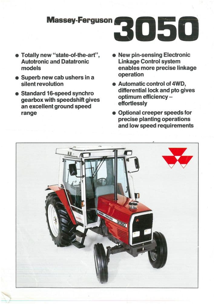 Massey Ferguson Tractor MF3050 Brochure - 3050