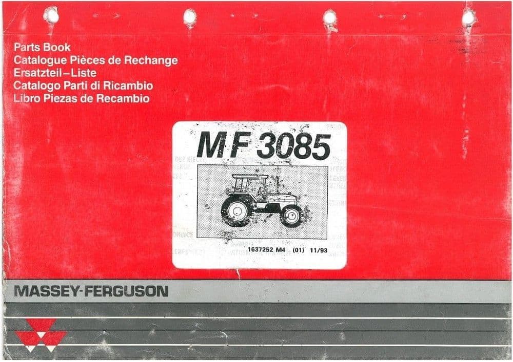 Massey Ferguson Tractor MF3085 Parts Manual