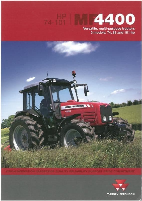 Massey Ferguson Tractor MF4400 - 4435 4445 4455 Brochure