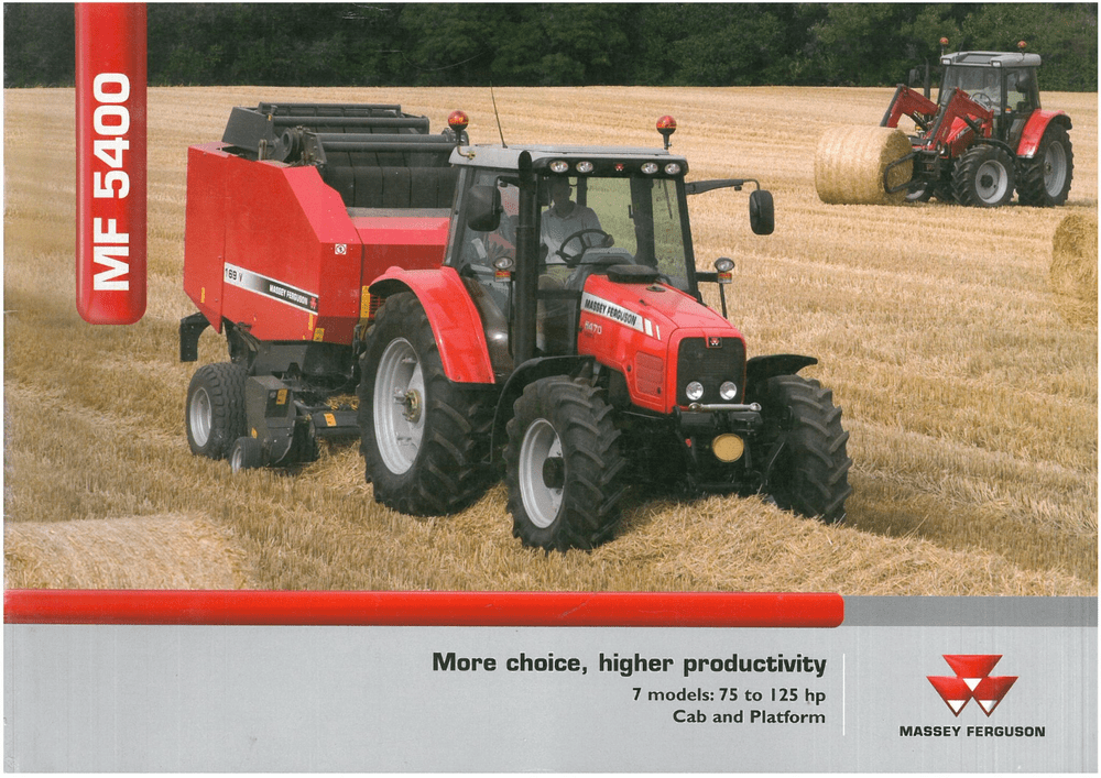 Massey Ferguson Tractor MF5400 - 5425 5435 5445 5455 5460 5465 5470 ...