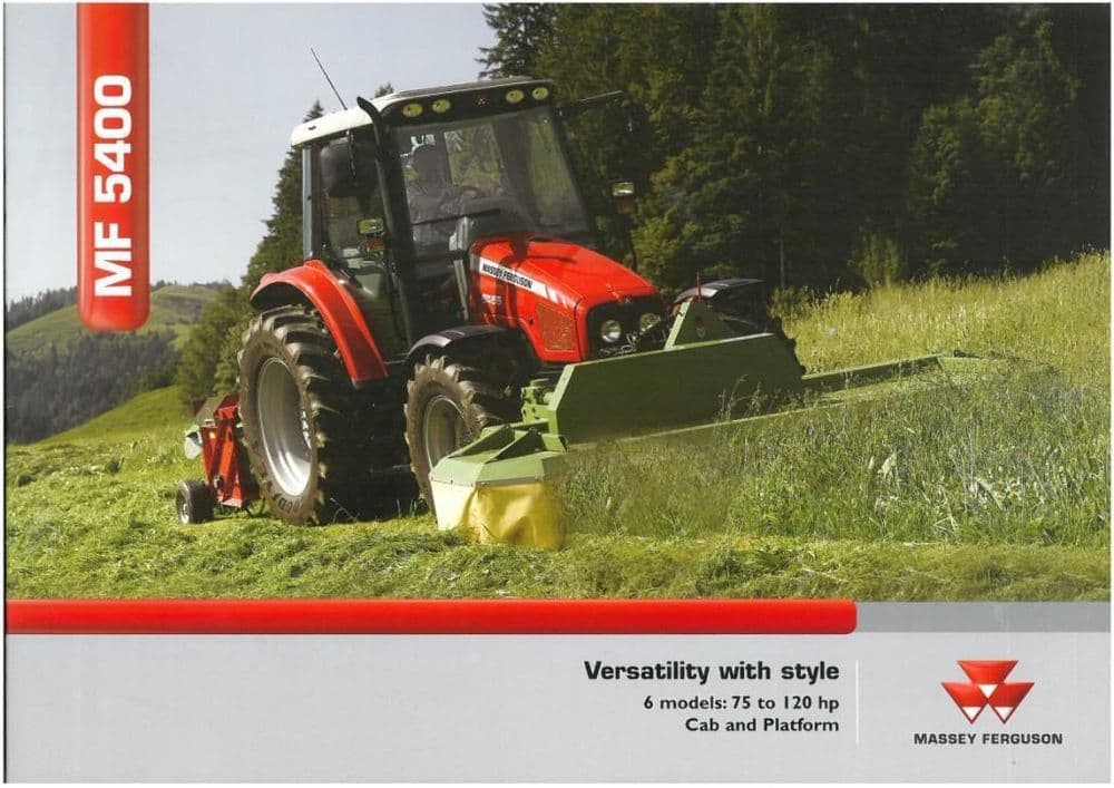 Massey Ferguson Tractor MF5400 - 5425 5435 5445 5455 5460 5465 Brochure ...