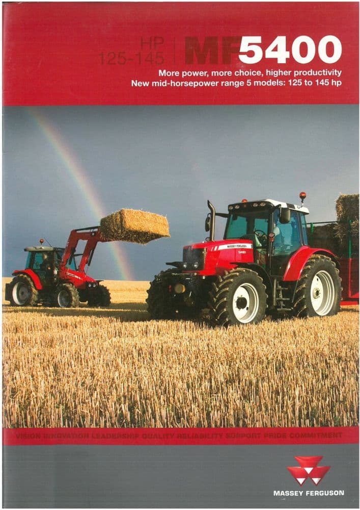 Massey Ferguson Tractor MF5400 Series Brochure - MF 5460 5465 5470 5475 5480