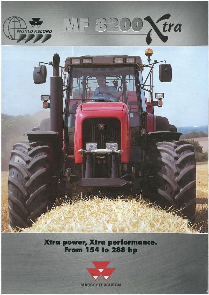 Massey Ferguson Tractors MF8200 Series Brochure - 8210 8220 Xtra 8240 ...
