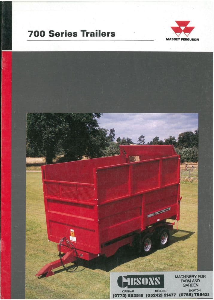 Massey Ferguson Trailer MF700 Series Brochure - MF 700