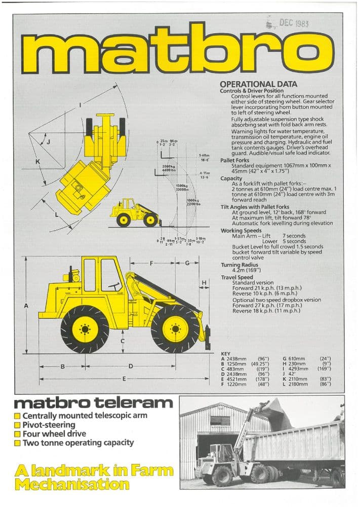 Matbro Ram Telehandler Wheel Loader Brochure