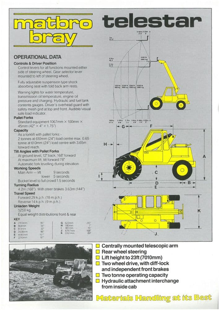 Matbro Telehandler Telestar Brochure