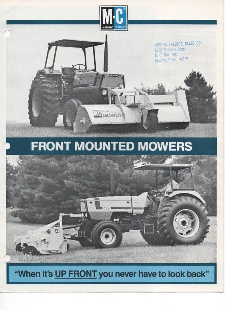 MC - Mathews Company Front Mounted Mowers Brochure