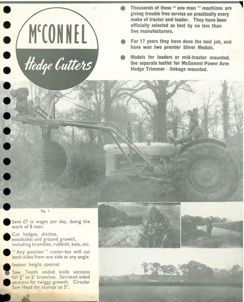 McConnel Hedge Cutters - Attachments for Loaders & Gilmour Mid-tractor ...