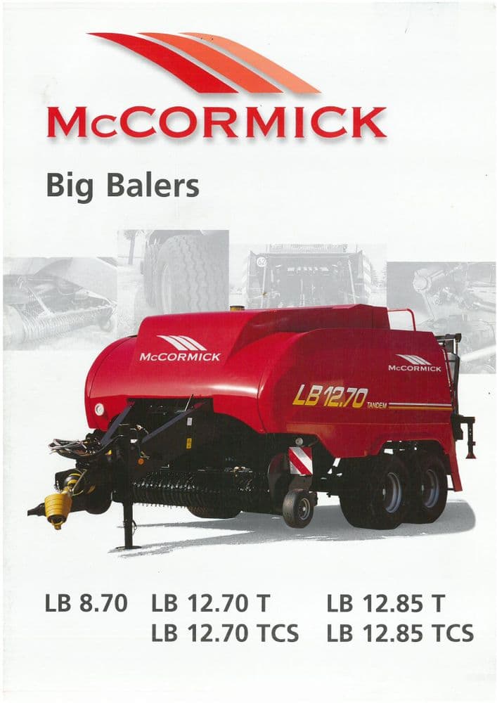McCormick Big Baler LB 8 70 LB 12 70T LB12 70TCS LB12 85T LB12 85TCS ...