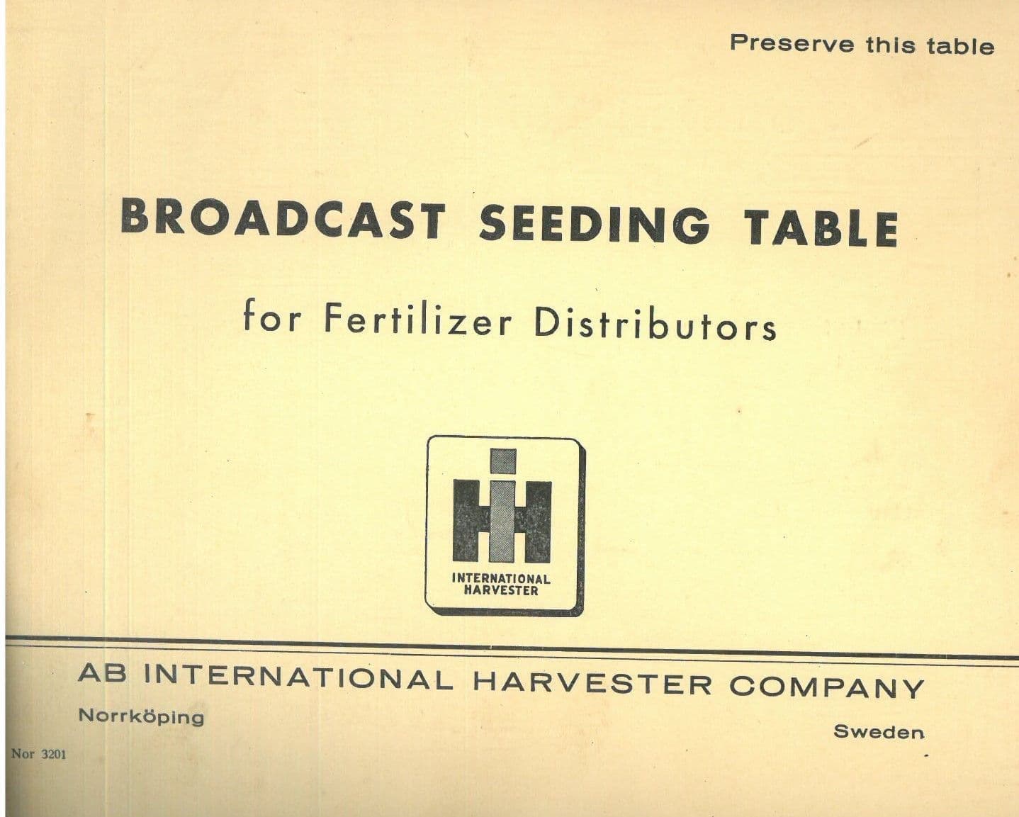 McCormick International S-5A Fertilizer Distributor Operators Manual ...