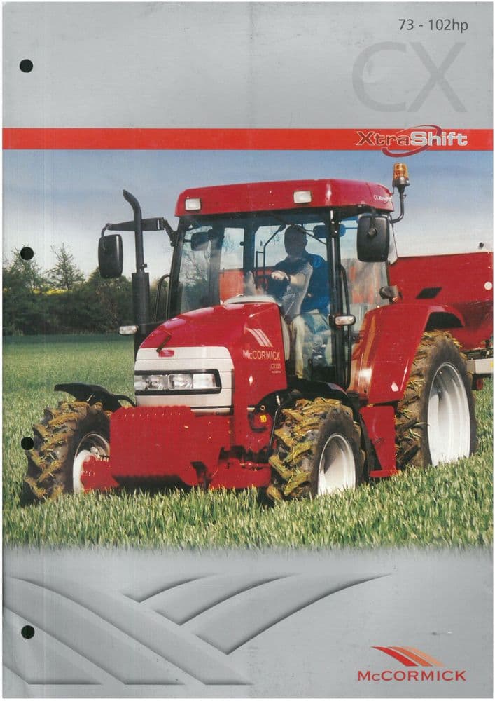 McCormick Tractor CX XtraShift Series CX75 CX85 CX95 and CX105 Brochure 2