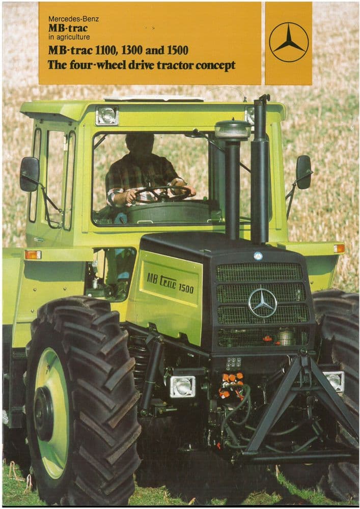Mercedes Benz MB-trac Tractor - MB-trac 1100 1300 1500 Brochure