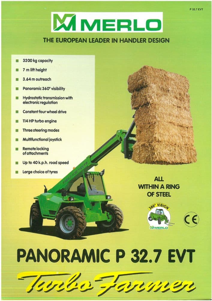 Merlo Telehandler Panoramic P32 7 EVT Brochure