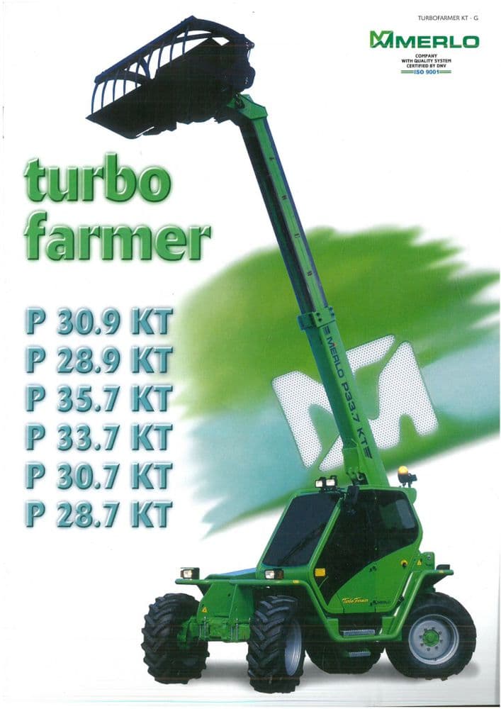 Merlo Telehandler Turbofarmer P30 9 KT P28 9 KT P35 7 KT P33 7 KT P30 7 ...