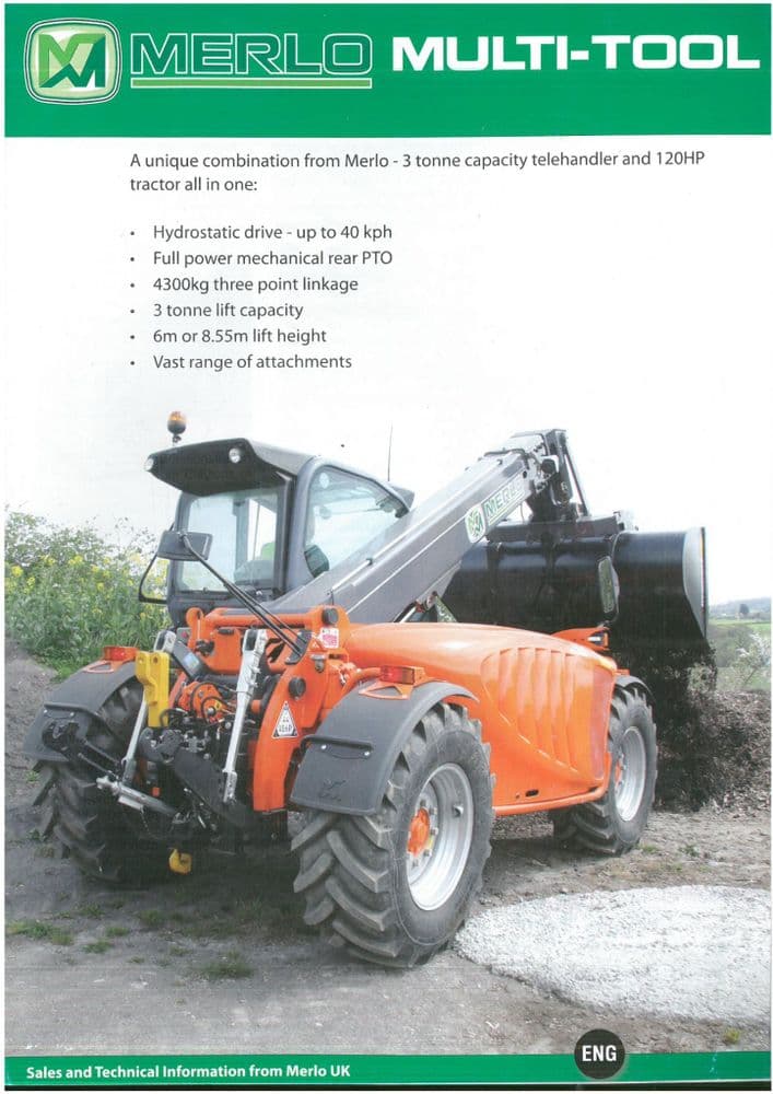 Merlo Telescopic Handler Multi-Tool Model 30 6 30 9 Brochure