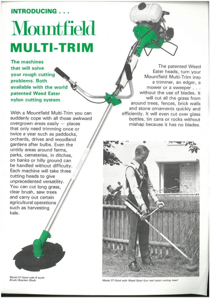 Mountfield Multi-Trim - Trimmer Edger Mower Sweeper - Models 31 & 37 ...