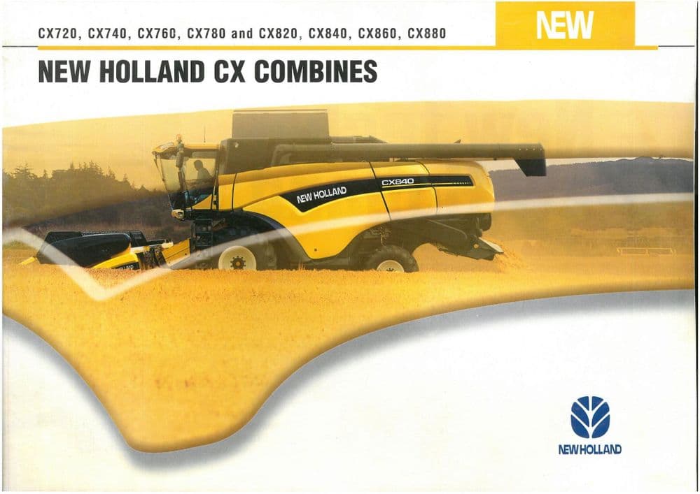 New Holland Combine CX Series - CX720 CX740 CX760 CX780 and CX820 CX840 ...