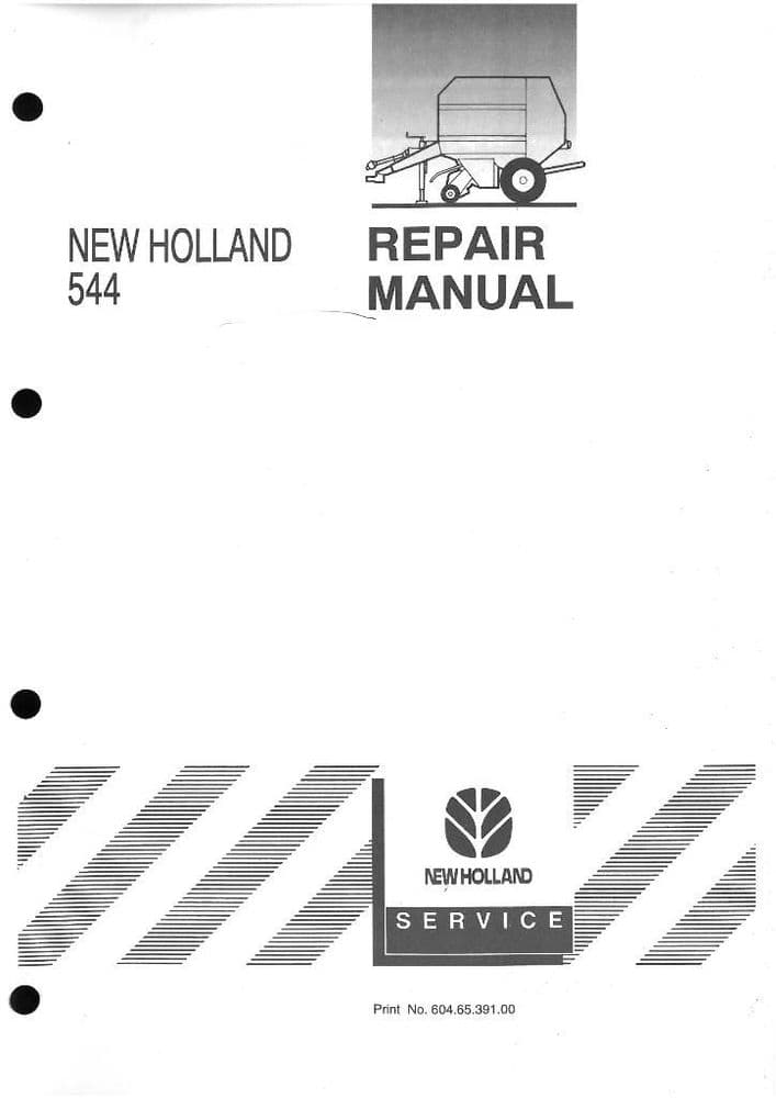 New Holland Round Baler 544 & 5930 Bale Command Twin Twine Workshop ...