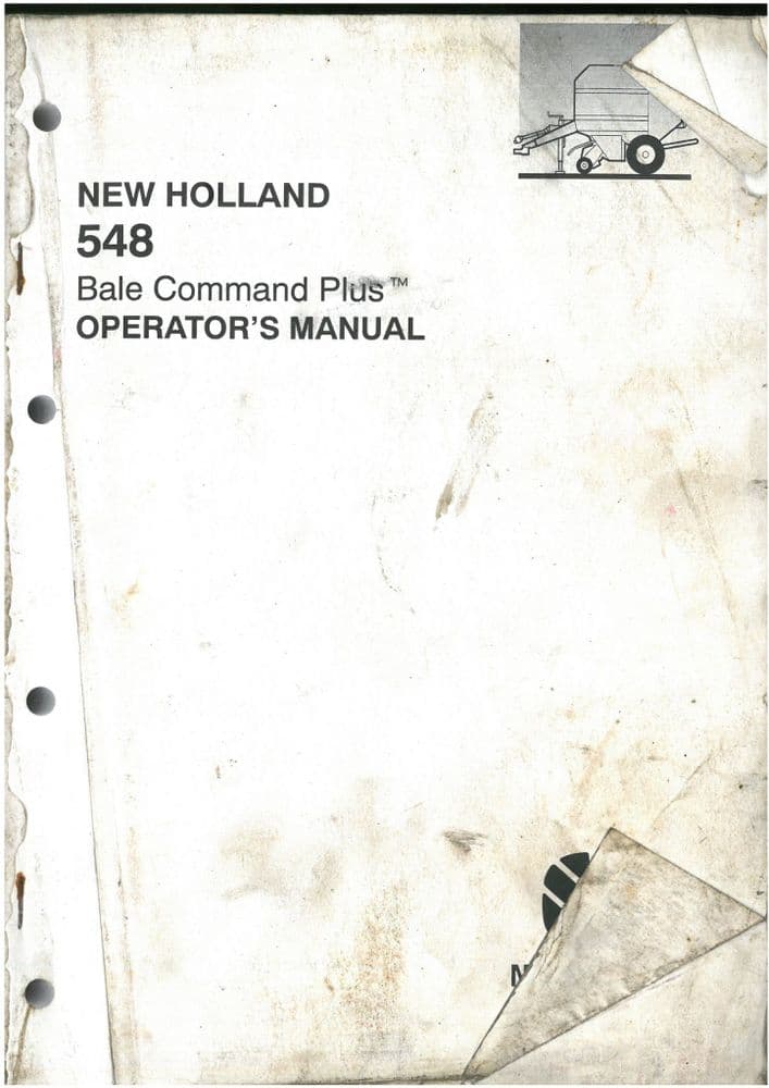 New Holland Round Baler 548 Bale Command Plus Operators Manual ...