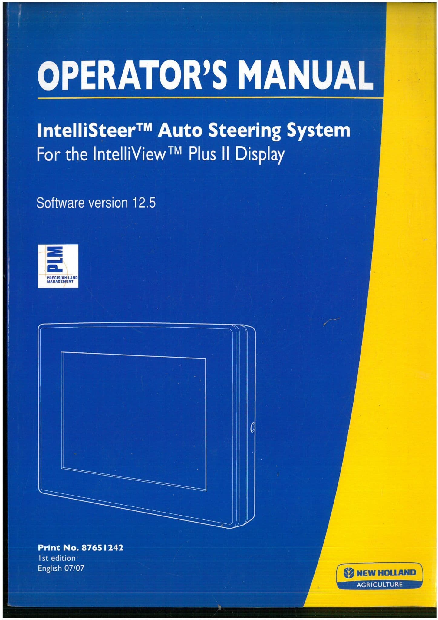 New Holland Tractor IntelliSteer Auto Steering System - IntelliView ...