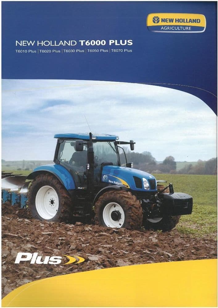 New Holland Tractor T6000 Plus Series - T6010 T6020 T6030 T6050 T6070 ...