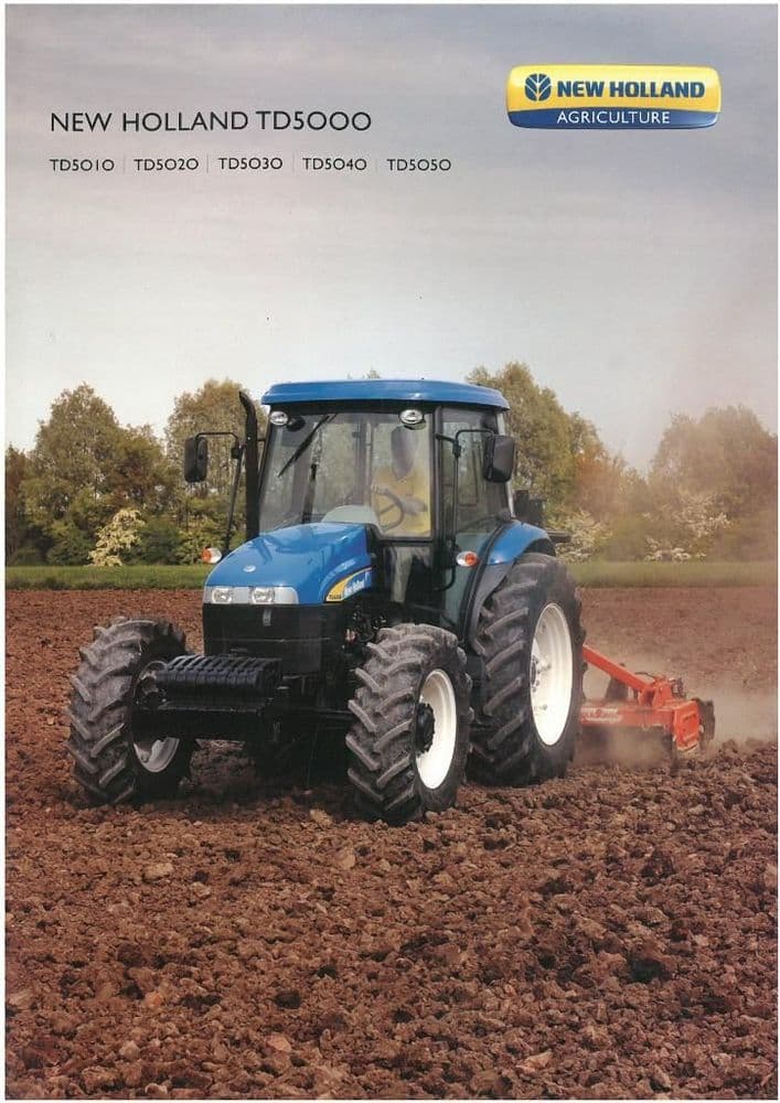 New Holland Tractor TD5000 Series - TD5010 TD5020 TD5030 TD5040 TD5050 ...
