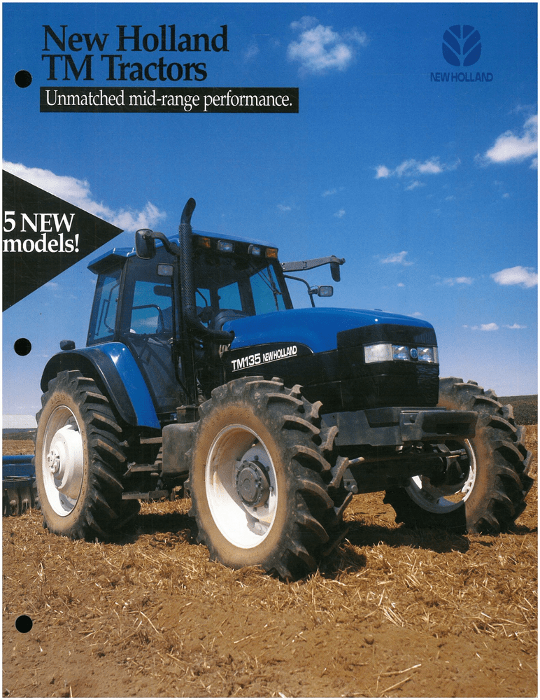 New Holland Tractors TM115 TM125 TM135 TM150 TM165 Brochure