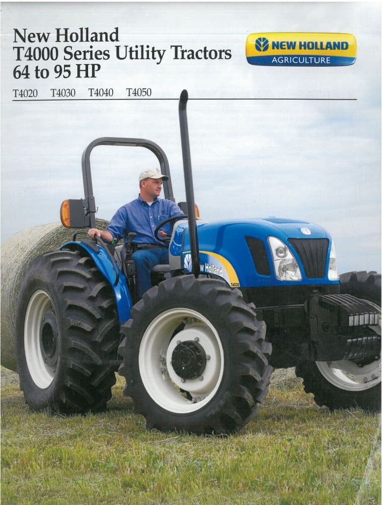 New Holland Utility Tractors T4000 Series T4020 T4030 T4040 T4050 Brochure