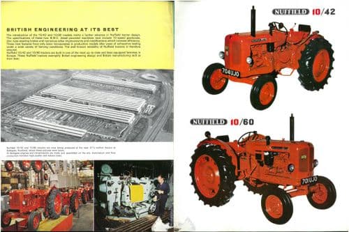 Nuffield Tractor 10/42 & 10/60 Brochure