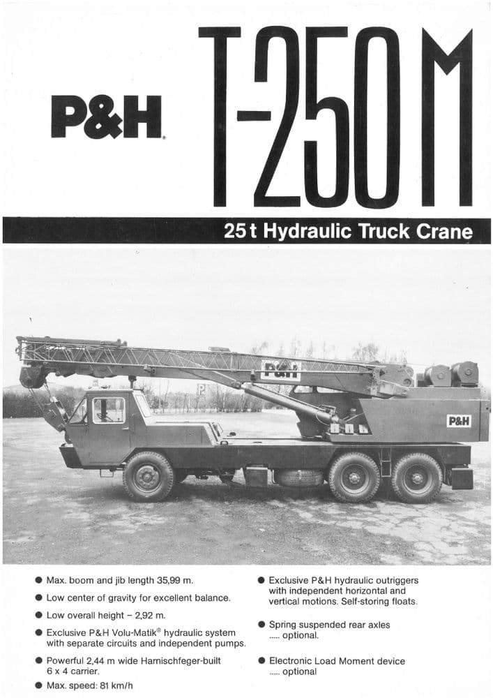 P&H Crane T250M Brochure - T-250 M