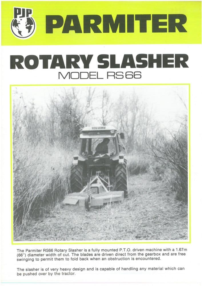 Parmiter Rotary Slasher Model RS66 Brochure - RS 66