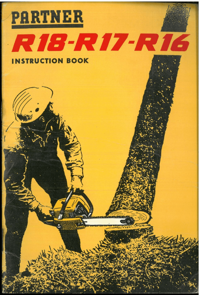 Partner Chain Saw R18 R17 R16 Operators Manual