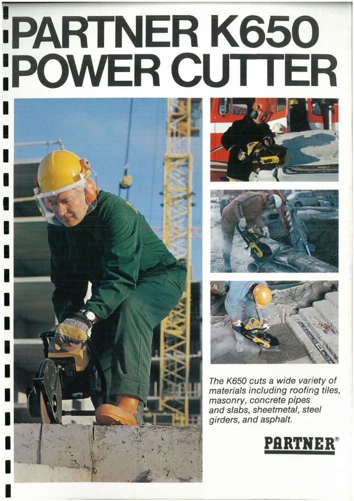Partner K650 Power Cutter - Brochure